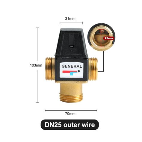 Dn20dn25 Solar Water Heater Valve 3 Way Brass The Vicedeal