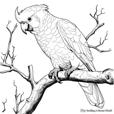 Cockatoo Coloring Pages Free And Printable