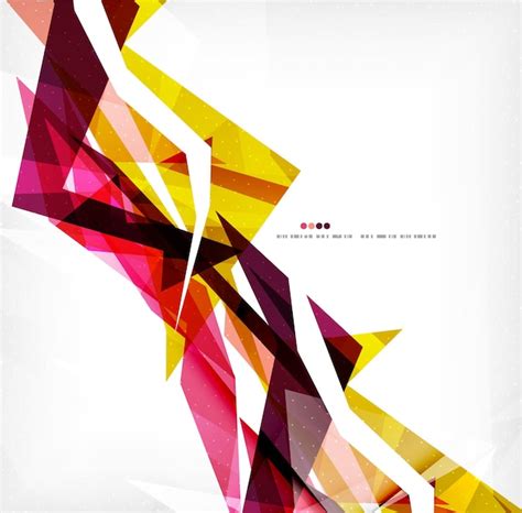 Formes De Couleurs Géométriques Angulaires Vecteur Premium