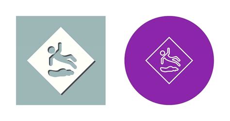 Danger Of Slipping Vector Icon 33574907 Vector Art At Vecteezy