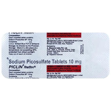 Piclin Tablet 10s Price Uses Side Effects Substitutes Netmeds