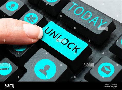 Conceptual Caption Unlock Word For Use Password Or Other