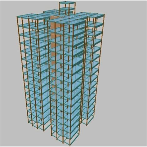 Structural Model Of The Residential Building Download Scientific Diagram