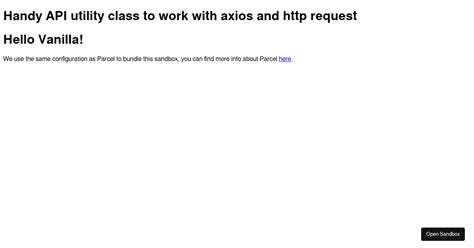 Handy Api Wrapper Axios Codesandbox