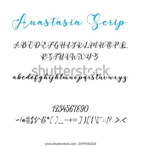 118 Anastasia Script Stock Vectors And Vector Art Shutterstock