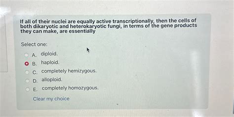 Solved If All Of Their Nuclei Are Equally Active