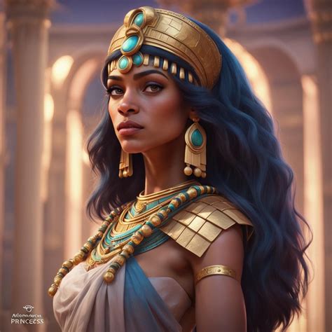 Disney Pixar Princess Version Of Cleopatra Ai Generated Artwork