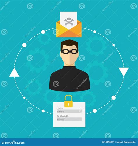 Protection Against Hacker Concept Vector Illustration Stock Vector Illustration Of Flat