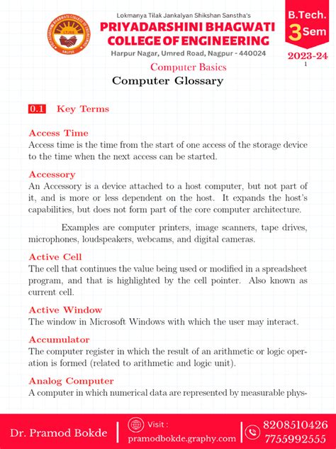 Computer Glossary Pdf Computer Program Programming