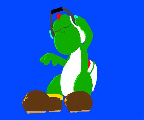 Yoshi Jumping Over A Wii Drawception