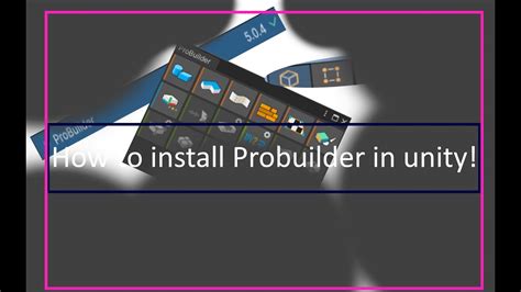How To Install Probuilder In Unity YouTube