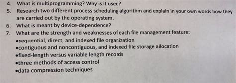 Solved What Is Multiprogramming Why Is It Used Research