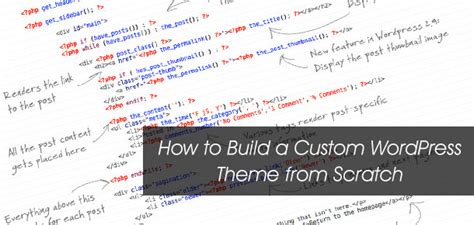 How To Build A Custom Wordpress Theme From Scratch