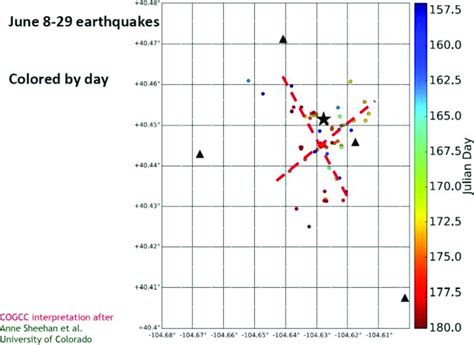 Figure C14 Map View Of Temporary Seismometer Array Black Triangles