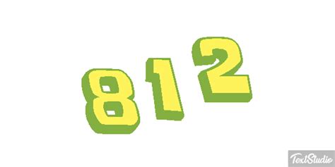 812 Number Animated  Logo Designs