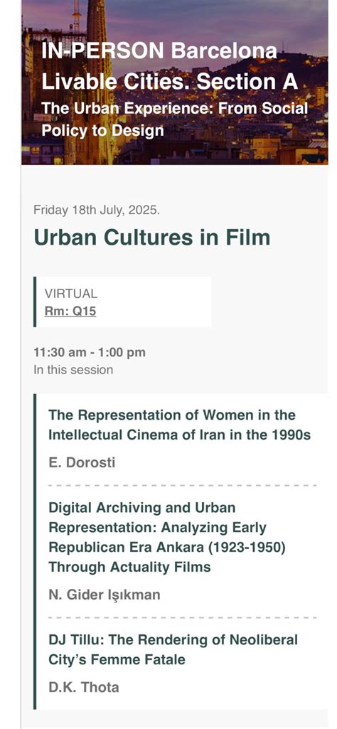 Barcelonalivablecities Ampsresearch Academicconferences Sdmc Mahindrauniversity Dr