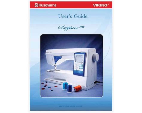 Husqvarna Viking Sapphire 930 Operation Instruction Manual Instant