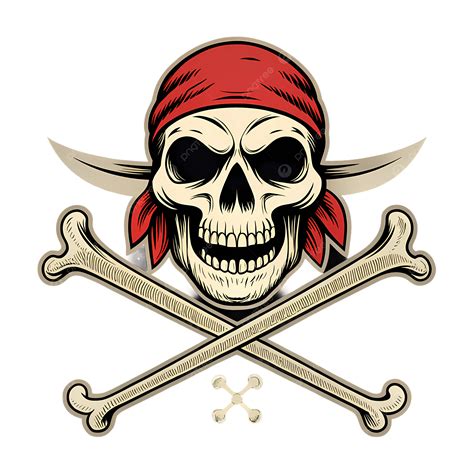 A Classic Jolly Roger Flag Design Featuring Bold Skull With Menacing
