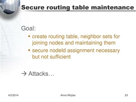 Ppt Secure Routing For Structured Peer To Peer Overlay Networks Powerpoint Presentation Id