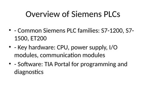 Siemens Plc Debugging Troubleshooting Pptx