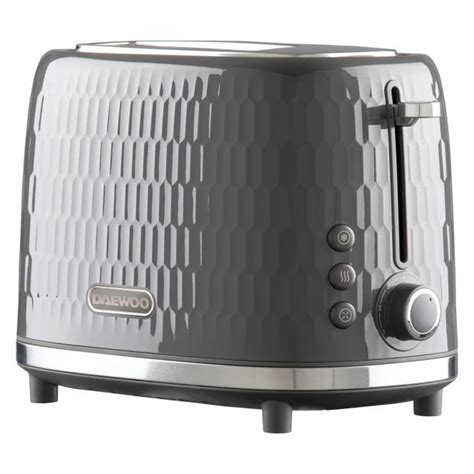 Daewoo Grey Honeycomb 2 Slice Toaster Kettles And Toasters From Daewoo