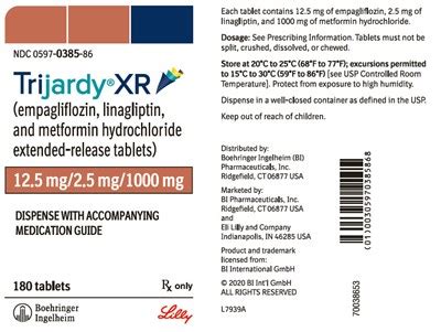 Ndc 0597 0395 Trijardy Xr Empagliflozin Linagliptin Metformin