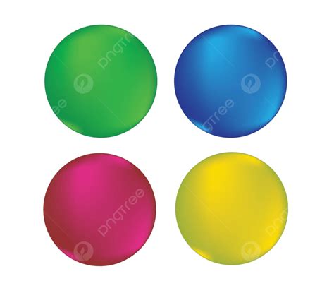 Colour Button Design Button Interface Yellow Vector Button Interface