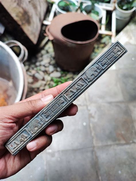 Stempel Plat Merk Dagang Pecinan Muntilan Kuno Antik Pajangan Di Carousell