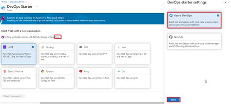 create a ci cd pipeline for with the devops starter project azure devops hands on labs