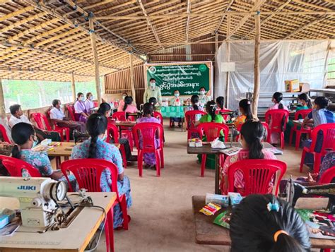 ခရမ်းမြို့နယ်တွင် အသက်မွေးဝမ်းကျောင်းအထောက်အကူပြု အပ်ချုပ်စက် ခြေနင်း သင်တန်း ဖွင့်လှစ