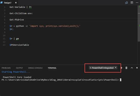 issues with vs code “powershell integrated” feature max trinidad the powershell front