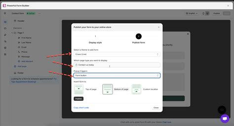 Add A Button And Trigger Popup Form