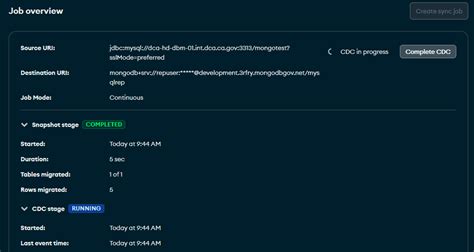 I Setup Replication Between Mysql And Mongodb Using Relational Migrator