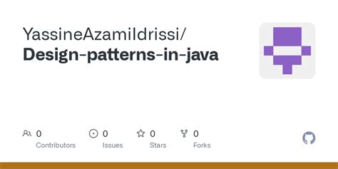Github Yassineazamiidrissi Design Patterns In Java