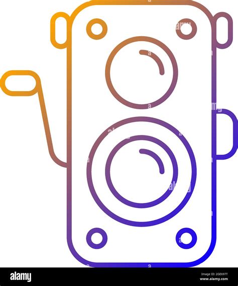 Old Photo Camera Gradient Linear Vector Icon Stock Vector Image And Art Alamy