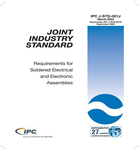 Ipc J Std 001 Revision J Standard Only Requirements For Soldered Electrical And Electronic
