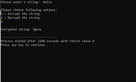 encryption and decryption project in c c program for encryption