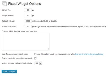 how to add a sticky floating sidebar widget in wordpress a