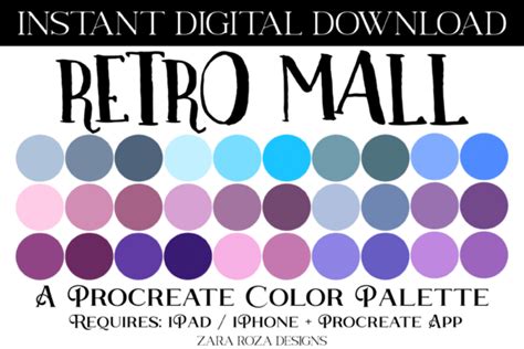 cake please procreate color palette graphic by zararozadesigns