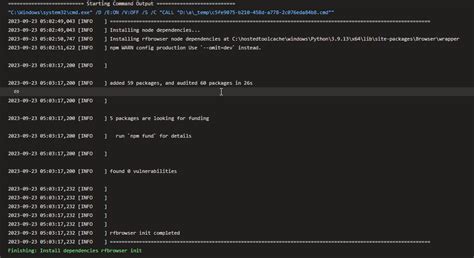 Dependencie Rfbrowser Init Giving An Error Log Unicodeencodeerror