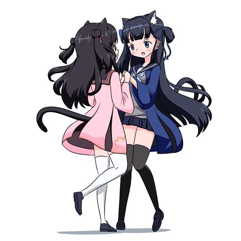 「夕暮ちゃんと初春姉 」かがのイラスト