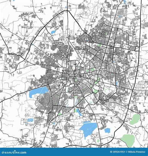 Map Of Indore City Stock Illustration Illustration Of Cartoon 309261951