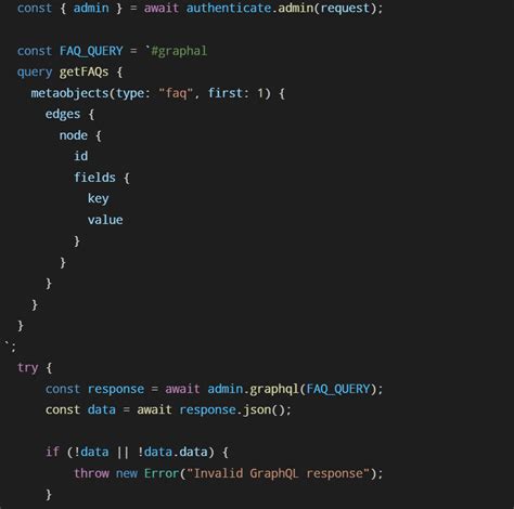 Shopify Metaobjects Render With Graphql