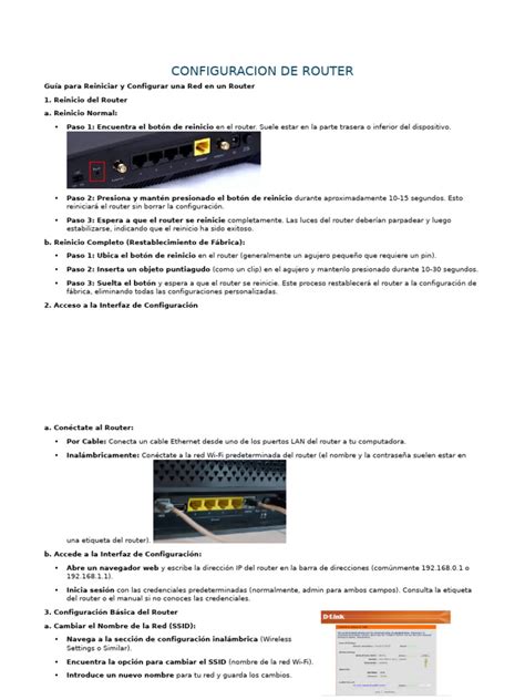 Configuracion De Router Pdf