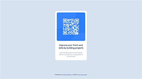 Frontend Mentor Qr Code Component With Html And Css Coding Challenge
