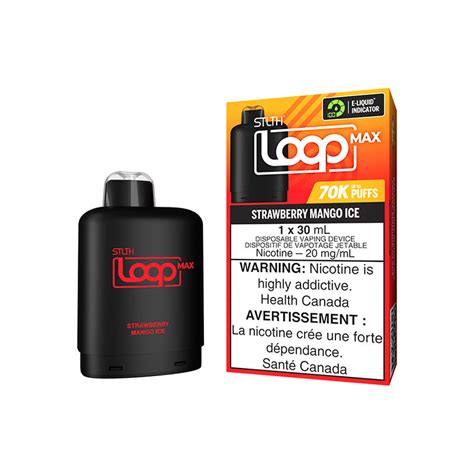 Stlth Loop Max 70k Pod Strawberry Mango Ice Vapeluv Vapeshop