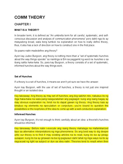 comm theory reviewer pdf theory determinism