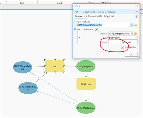 Arcgis Pro How To Iterate Snapping Input Distance In Modelbuilder Geographic Information