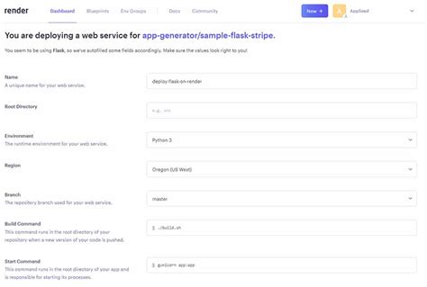 Deploy Flask To Render Dev Community