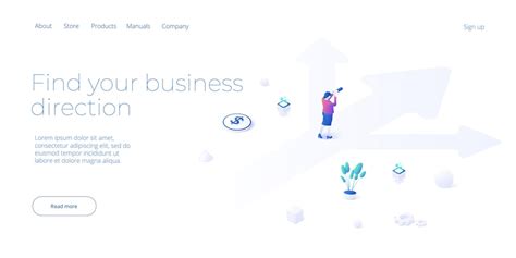 사거리에서 성공적인 방향을 선택하는 사업가 아이소메트릭 벡터 디자인에서 비즈니스 결정 도전 개념 재무 목표 은유 달성 프리미엄 벡터